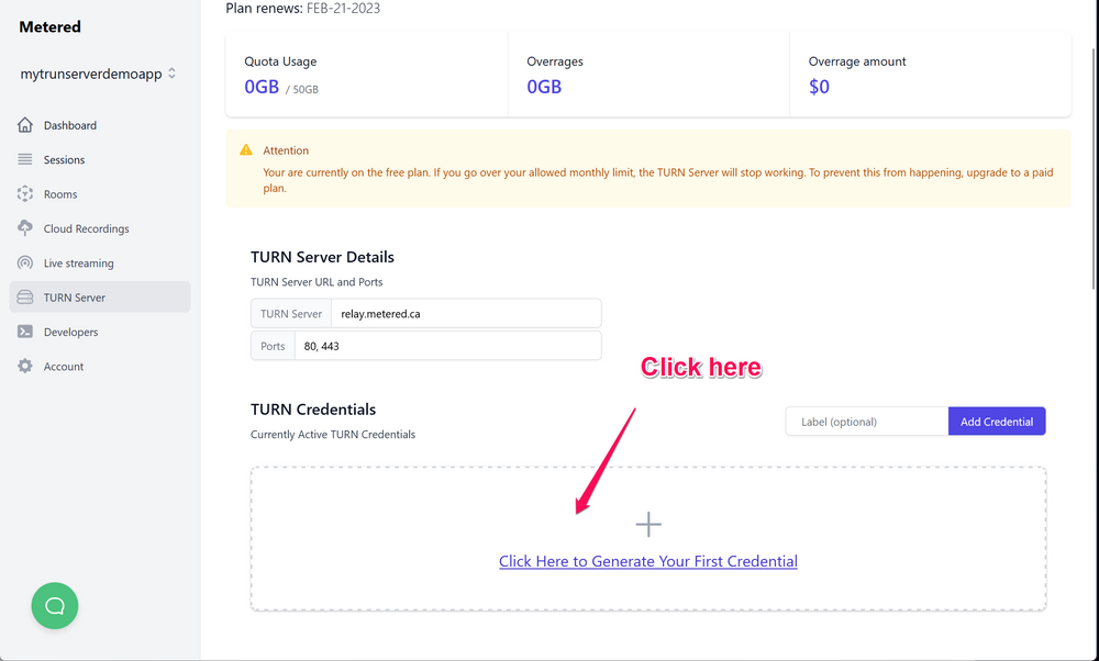 Free TURN Server for Mattermost Calls