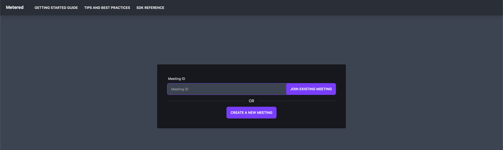 WebRTC with NodeJS: Building a Video Chat App | Metered Video Docs