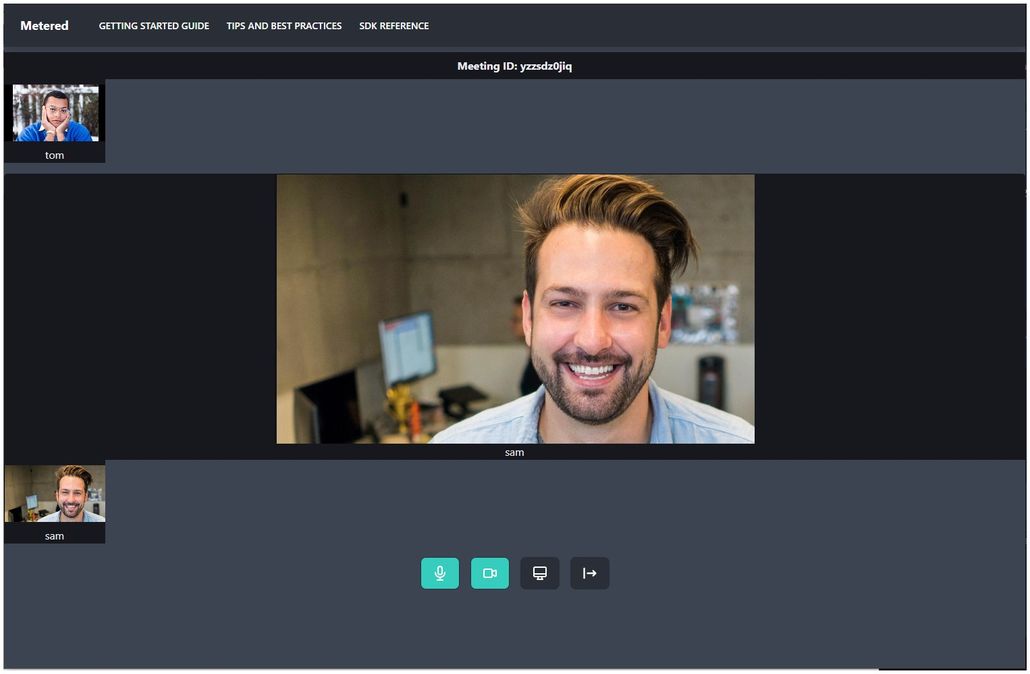 WebRTC with NodeJS: Building a Video Chat App | Metered Video Docs